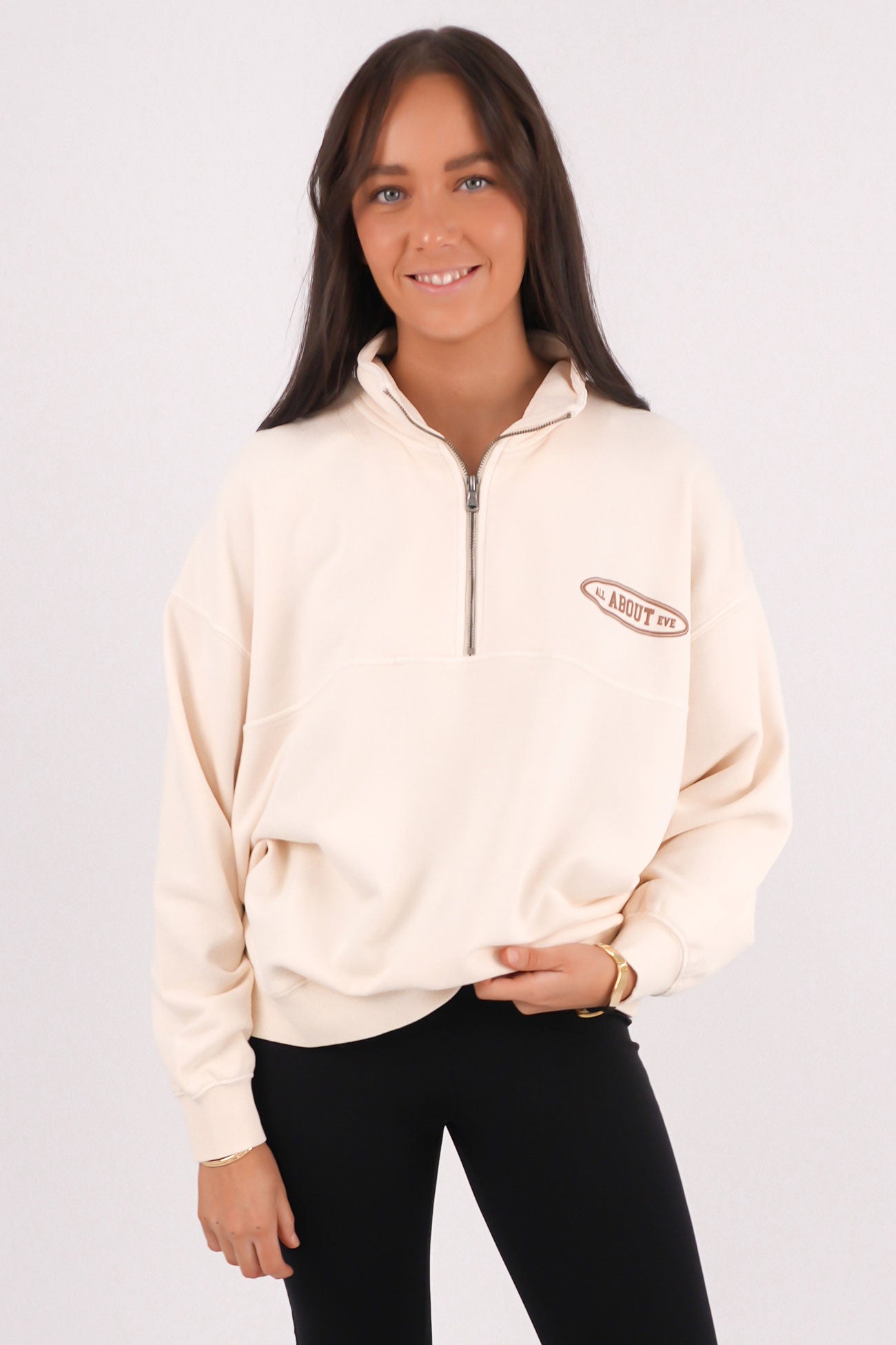 Elevated Relaxed 1/4 Zip Vanilla