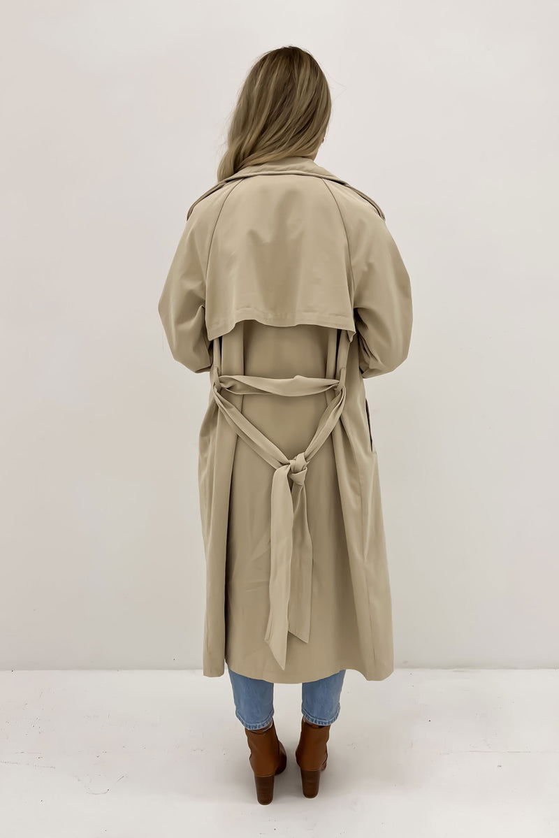 Eve Trench Coat Tan - Jean Jail