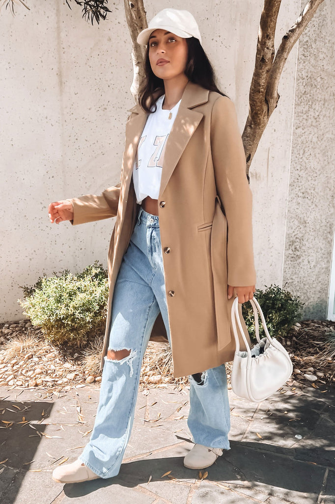Aspen Trench Coat Tan - Jean Jail