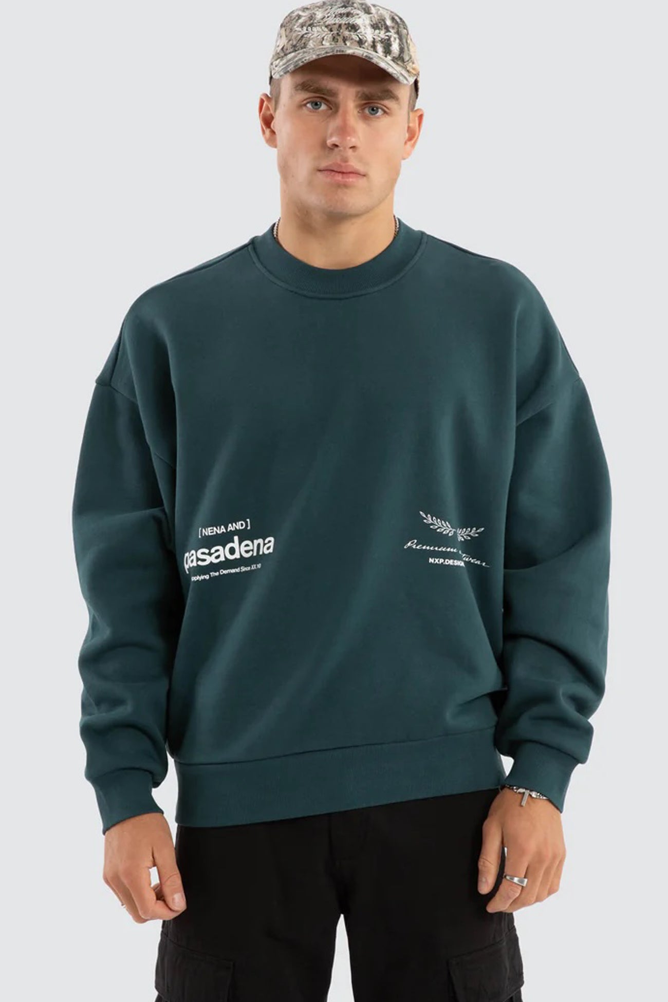 Lectern Box Fit Sweater Sea Moss