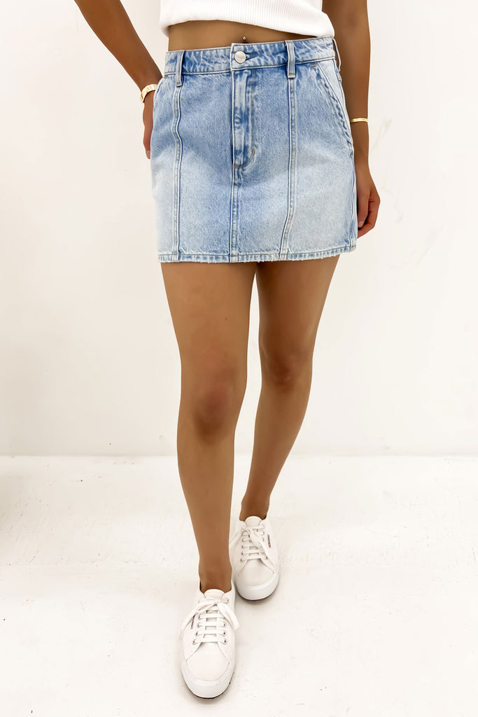 Mid Mini Skirt 85 Fade - Jean Jail