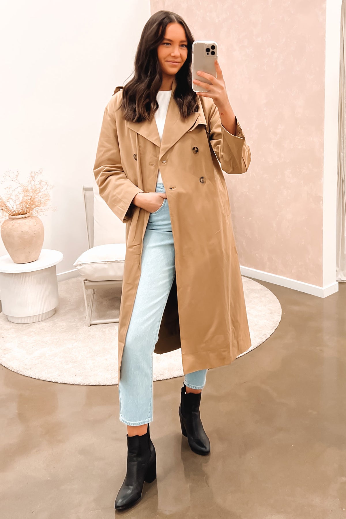 Evani Trench Beige - Jean Jail
