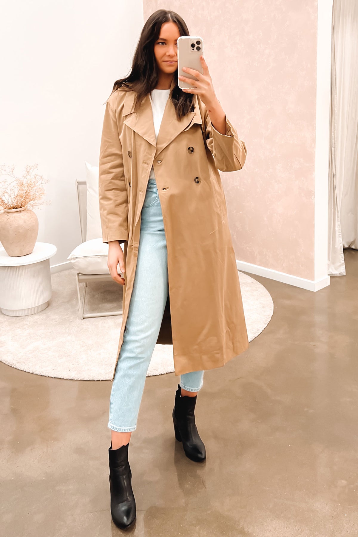 Evani Trench Beige - Jean Jail