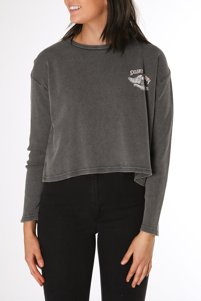 Hold Up Long Sleeve Coal - Jean Jail