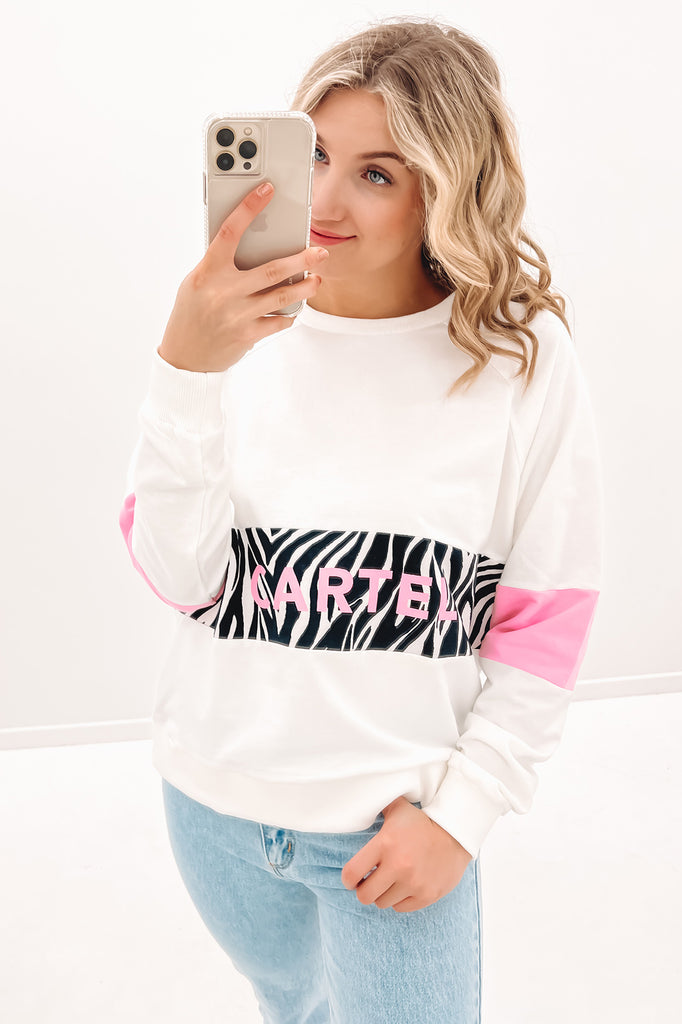 Matilda Sweater Black Zebra - Jean Jail