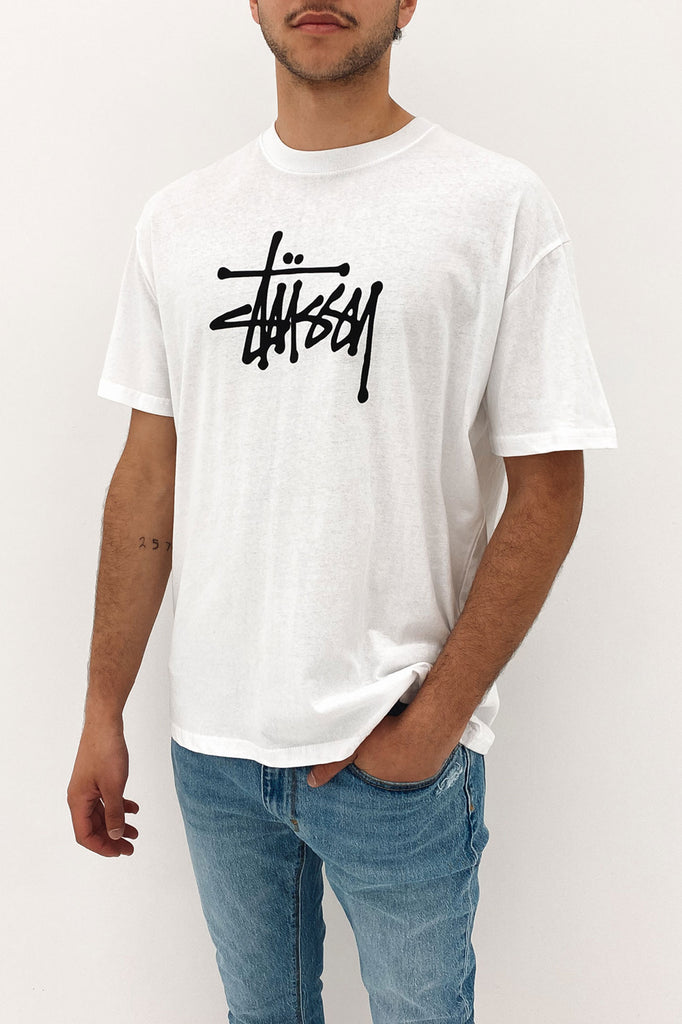 Solid Graffiti Short Sleeve Tee White - Jean Jail