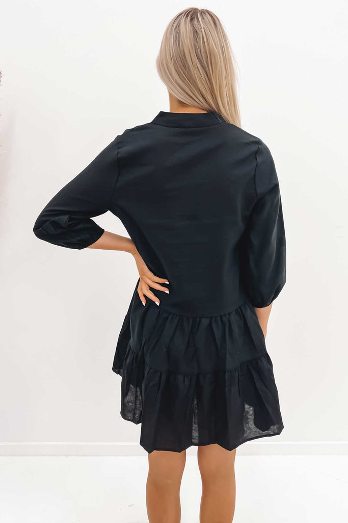 Stacey Mini Dress Black - Jean Jail